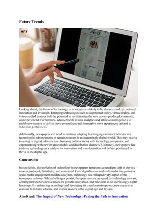 The Evolution of Technology in Newspapers | Enterprise Wired | PDF