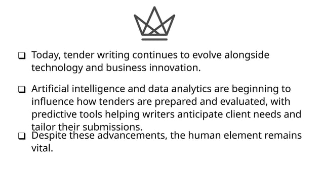 The Evolution of Tender Writing: From Traditional Bids to Digital ...