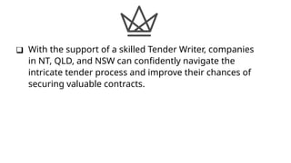 The Evolution of Tender Writing: From Traditional Bids to Digital ...