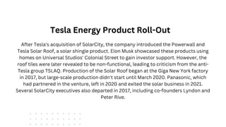 The Evolution of Tesla Energy Innovations in Solar and Battery ...
