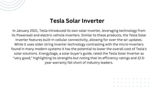 The Evolution of Tesla Energy Innovations in Solar and Battery ...