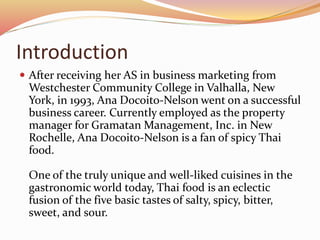 The Evolution of Thai Food | PPTX