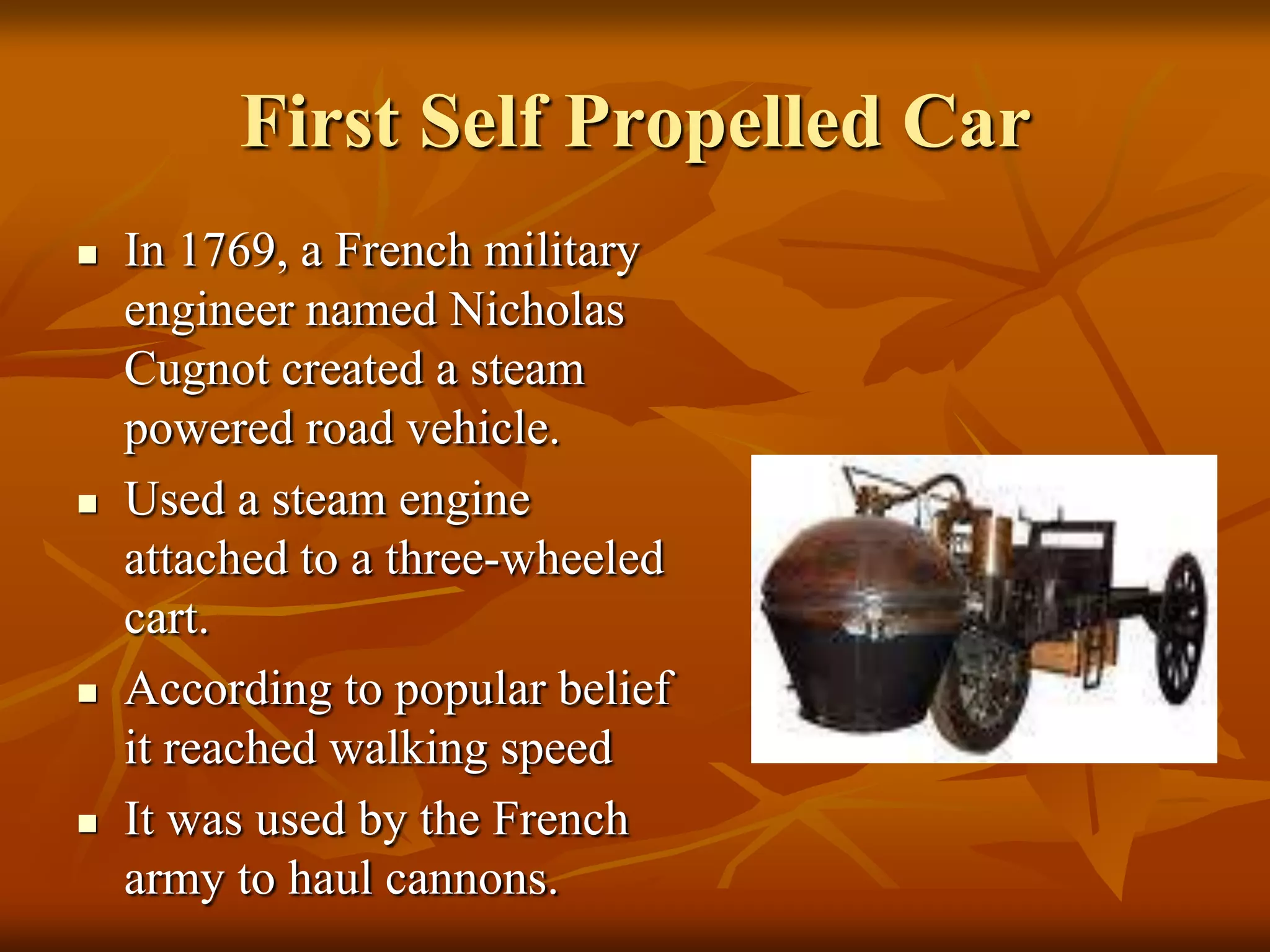 The evolution of the automobile | PPTX