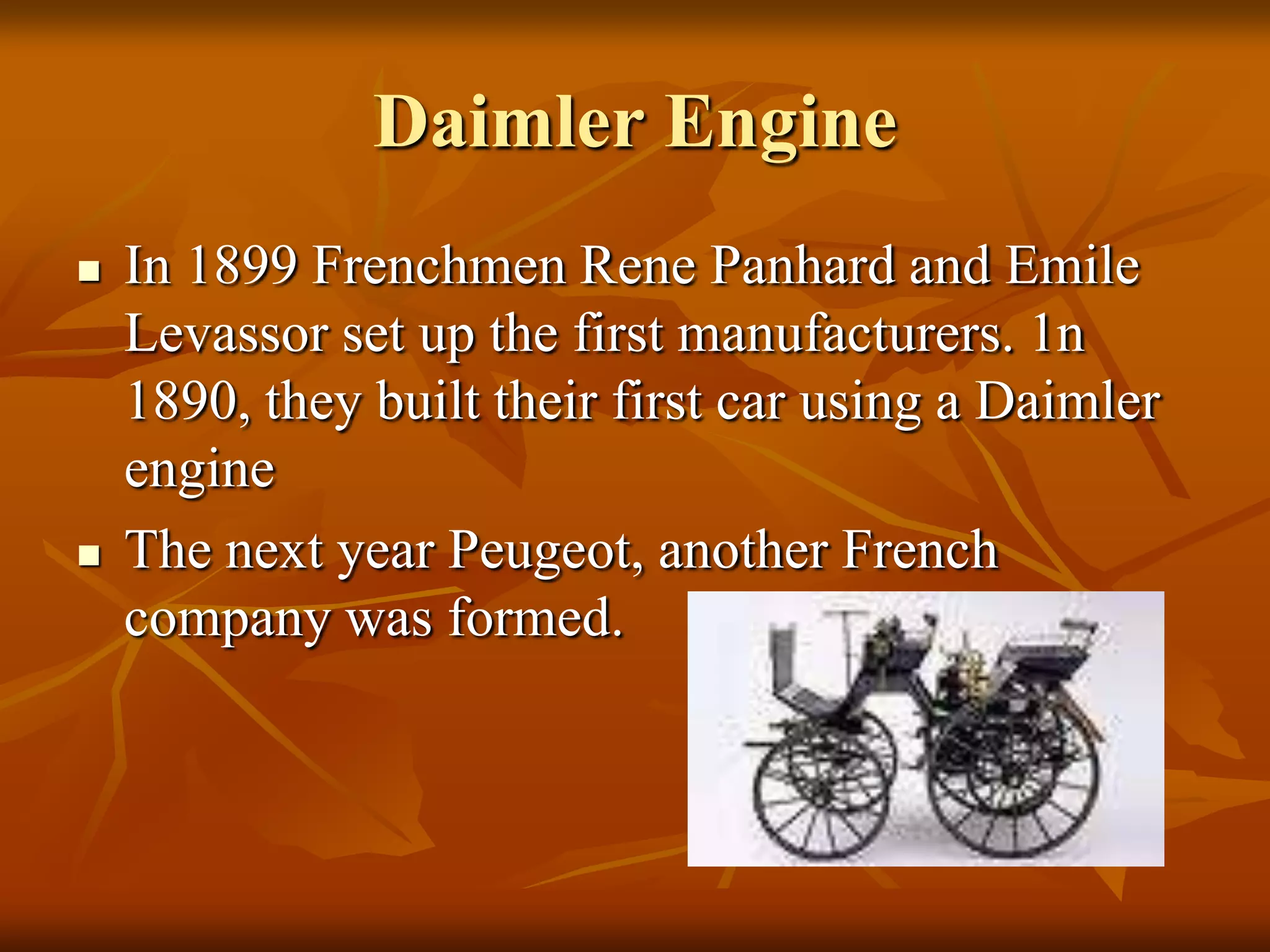 The evolution of the automobile | PPTX