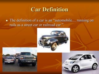 The evolution of the automobile | PPTX