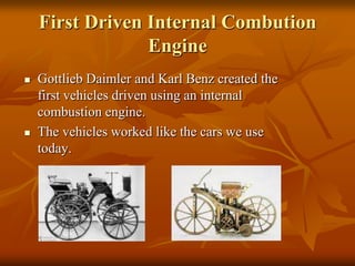 The evolution of the automobile | PPTX