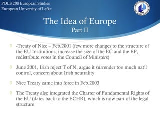 The Evolution of the EU: PART II | PPT