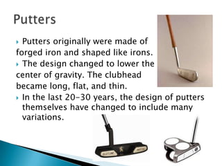 The evolution of the golf club | PPTX