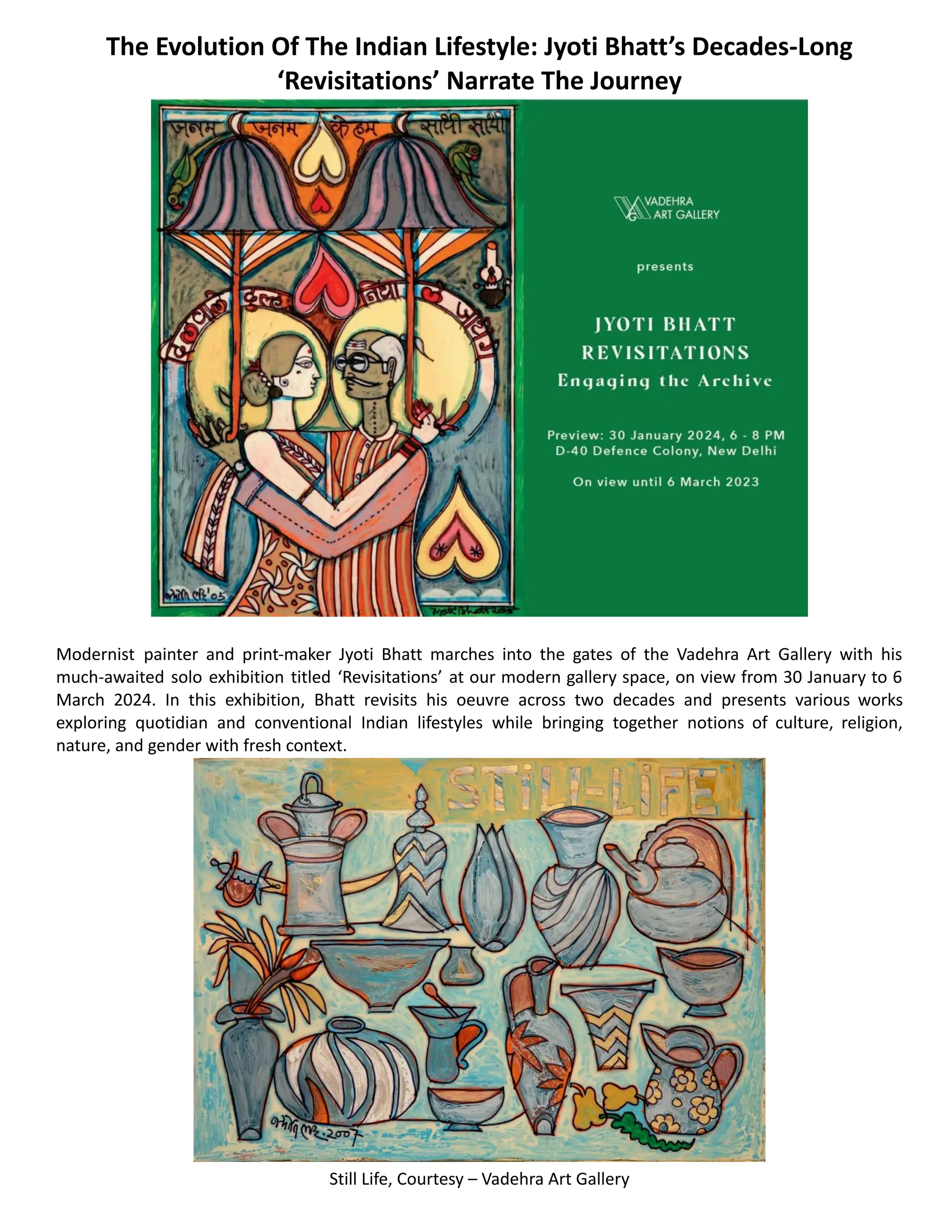 The Evolution Of The Indian Lifestyle_ Jyoti Bhatt’s Decades-Long ...
