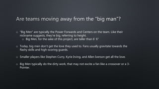 The Evolution of the NBA | PPTX