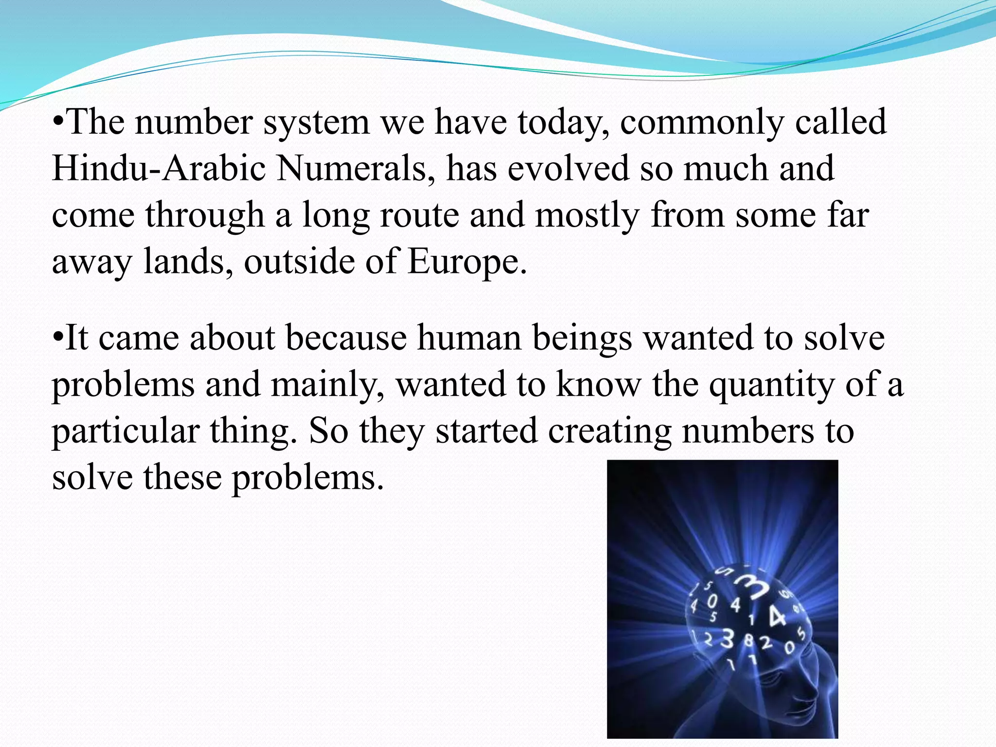 The Evolution of the Number System | PPTX