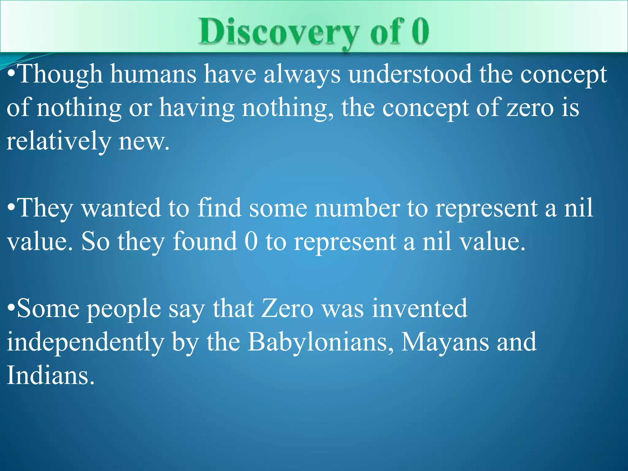 The Evolution of the Number System | PPTX