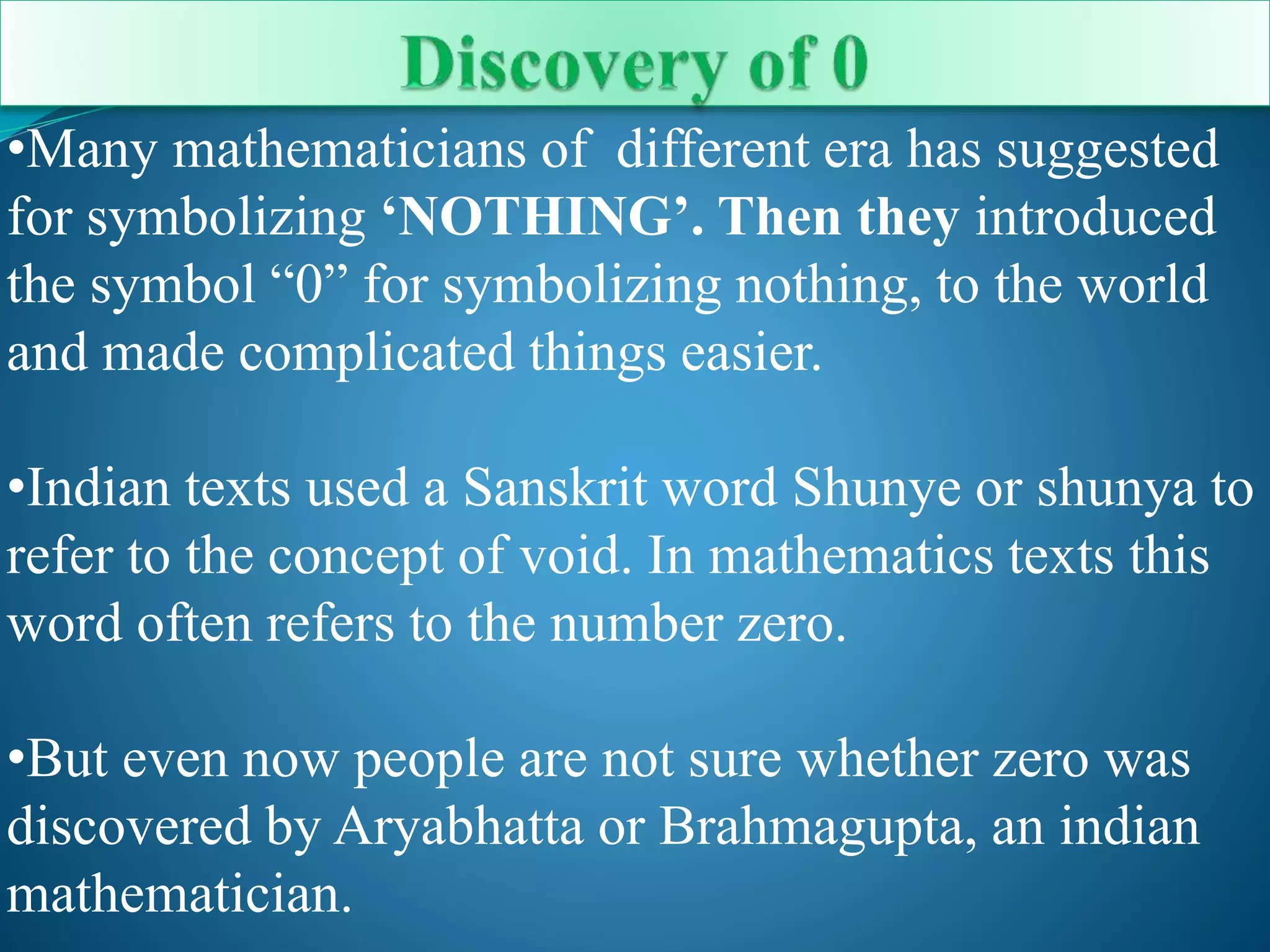 The Evolution of the Number System | PPTX