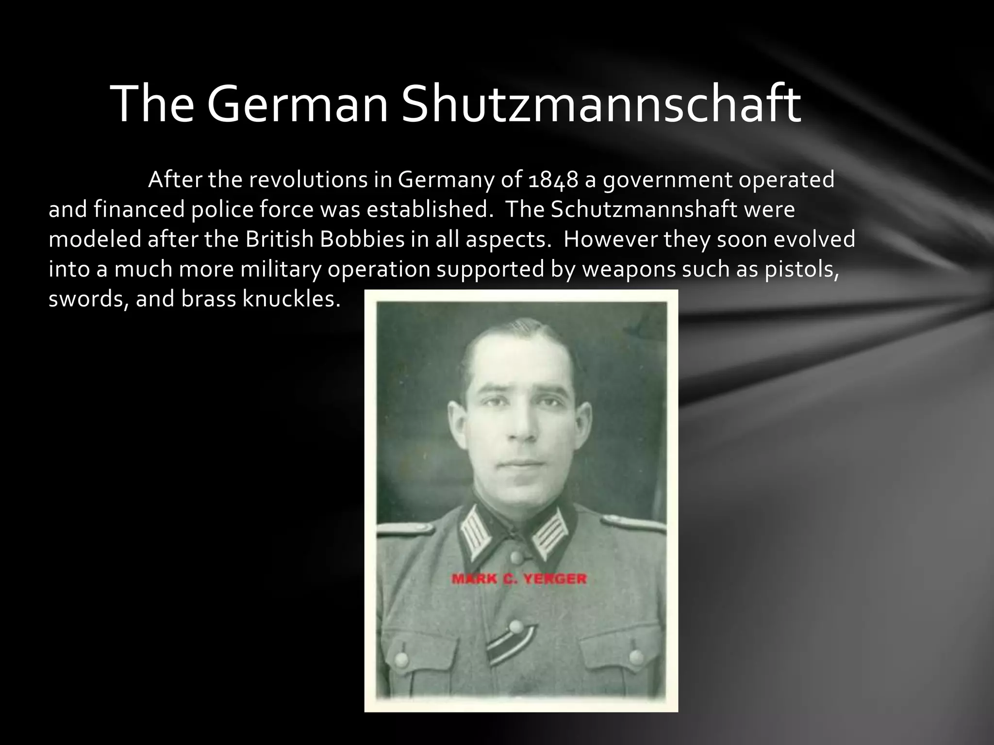 The Evolution of the Police Force | PPTX