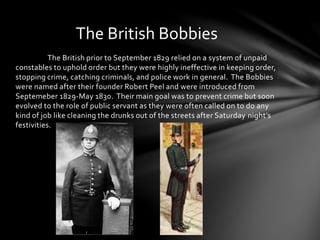 The Evolution of the Police Force | PPTX