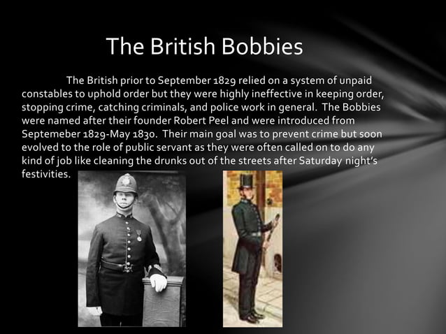 The Evolution of the Police Force | PPT