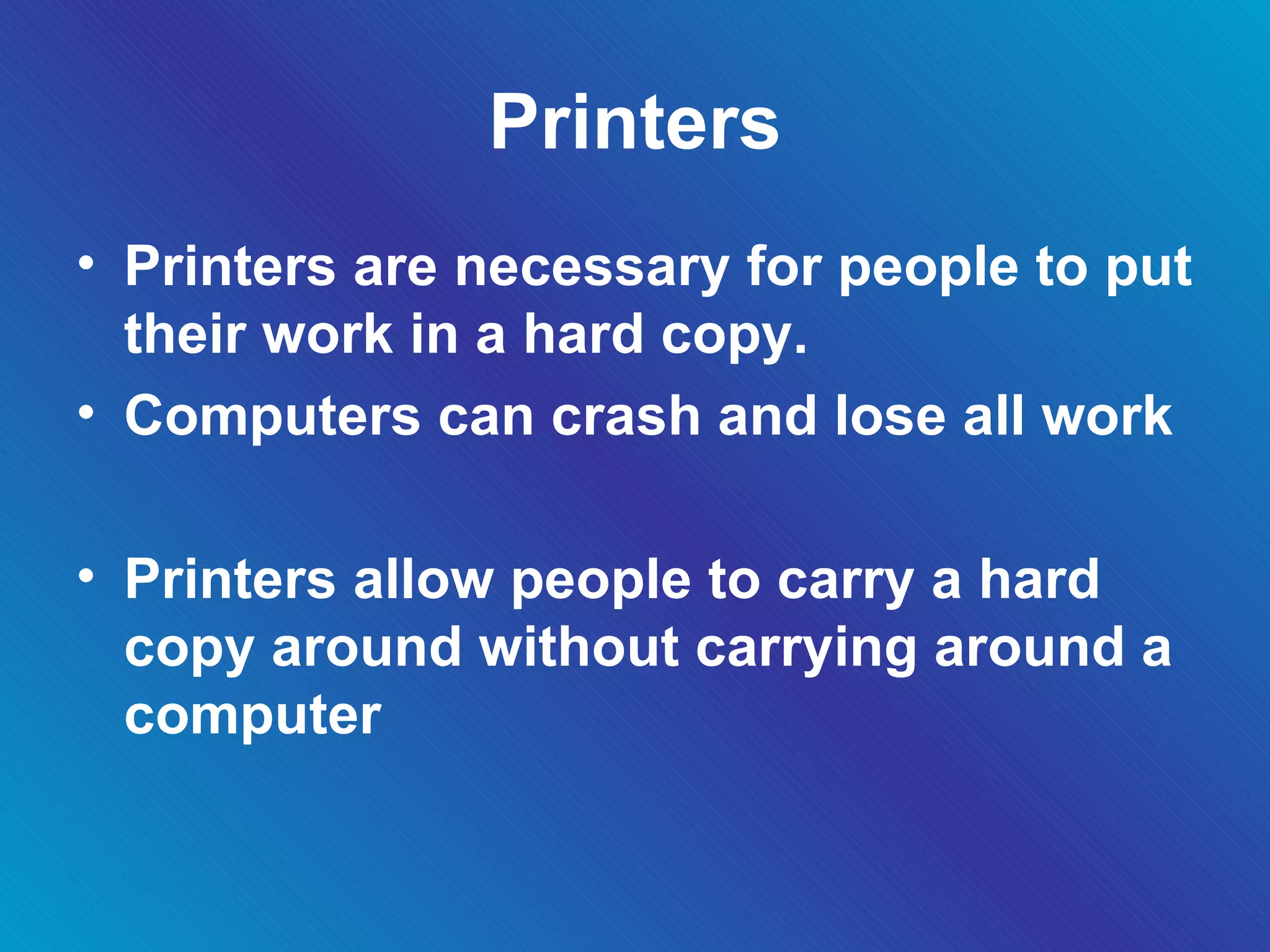 The evolution of the printer | PPT