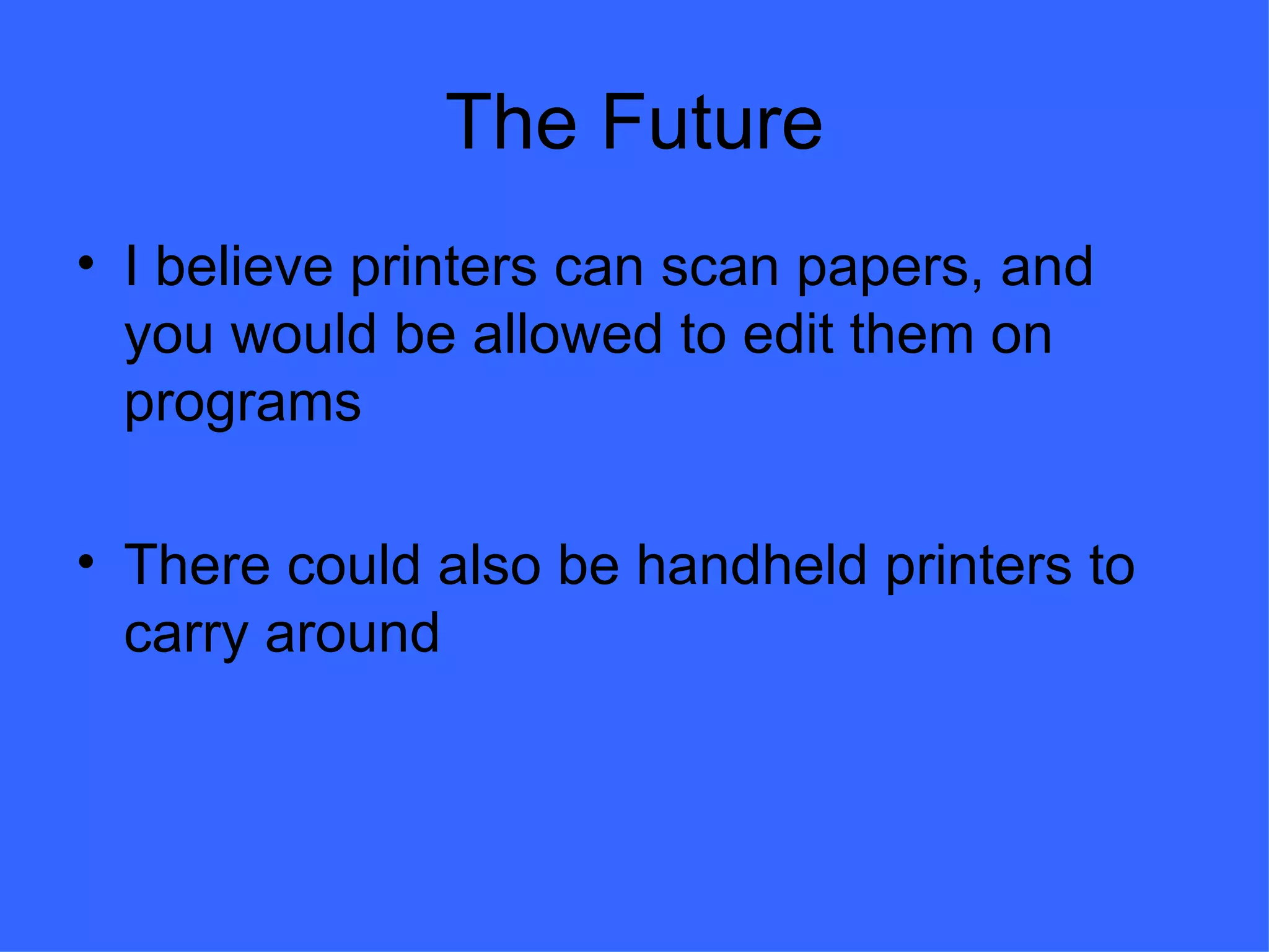 The evolution of the printer | PPT
