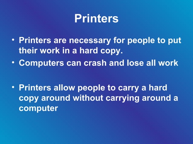 The evolution of the printer | PPT