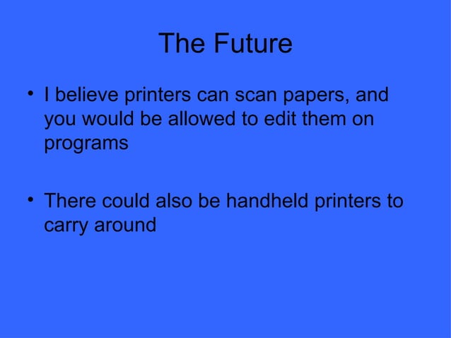 The evolution of the printer | PPT