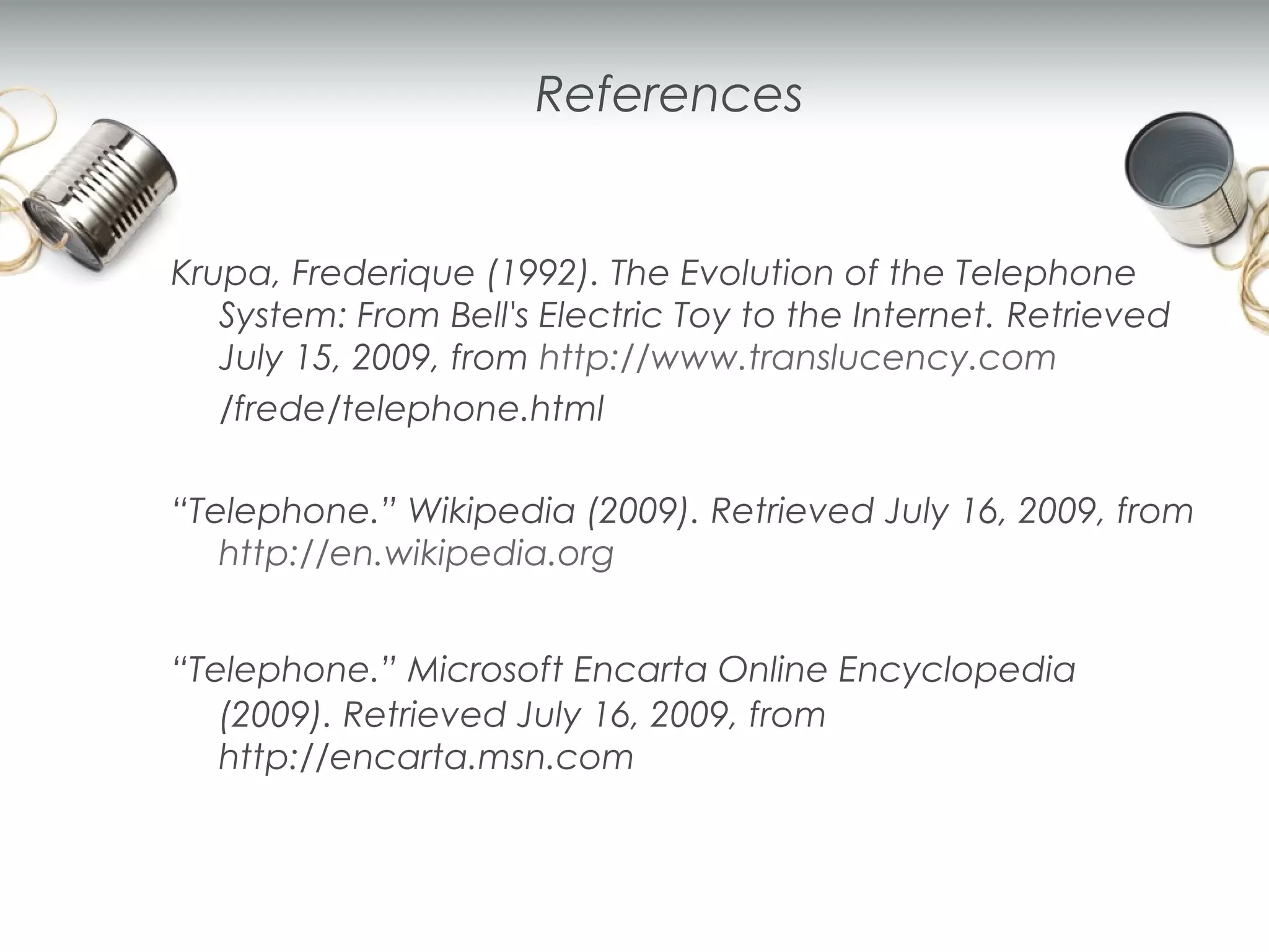 The Evolution of the Telephone | PPT