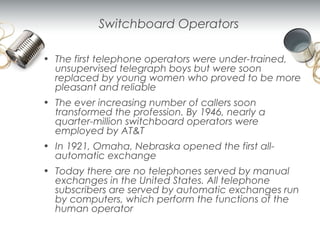 The Evolution of the Telephone | PPT