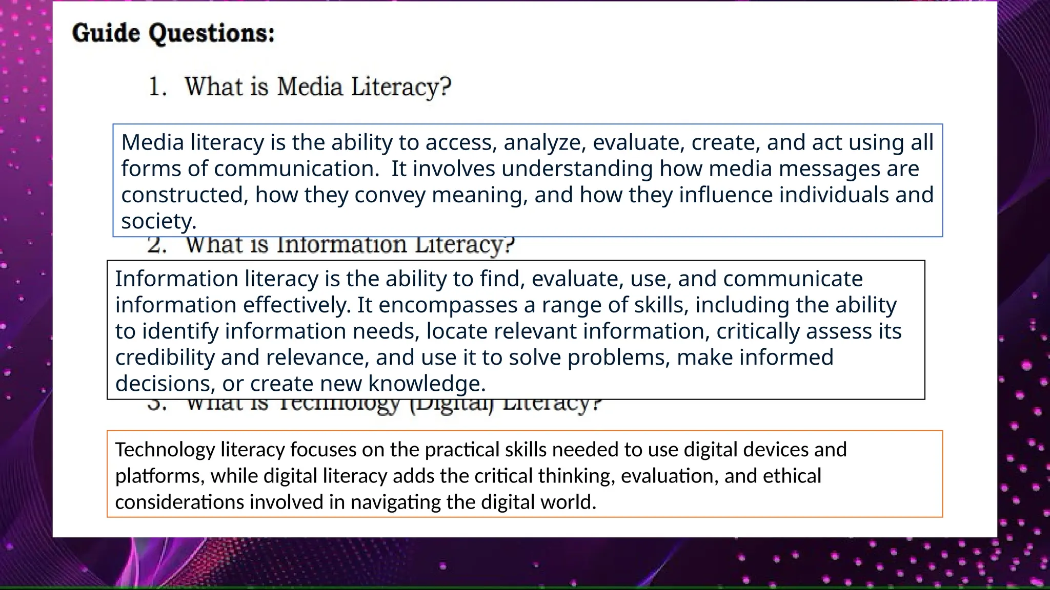 THE EVOLUTION OF MEDIA AND INFORMATION LITERACY | PPTX