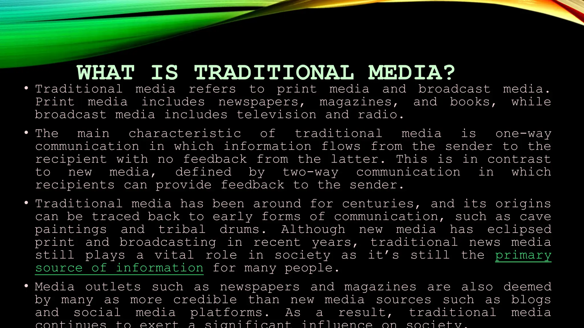 The Evolution of Traditional Media to New Media---GROUP 4.pptx