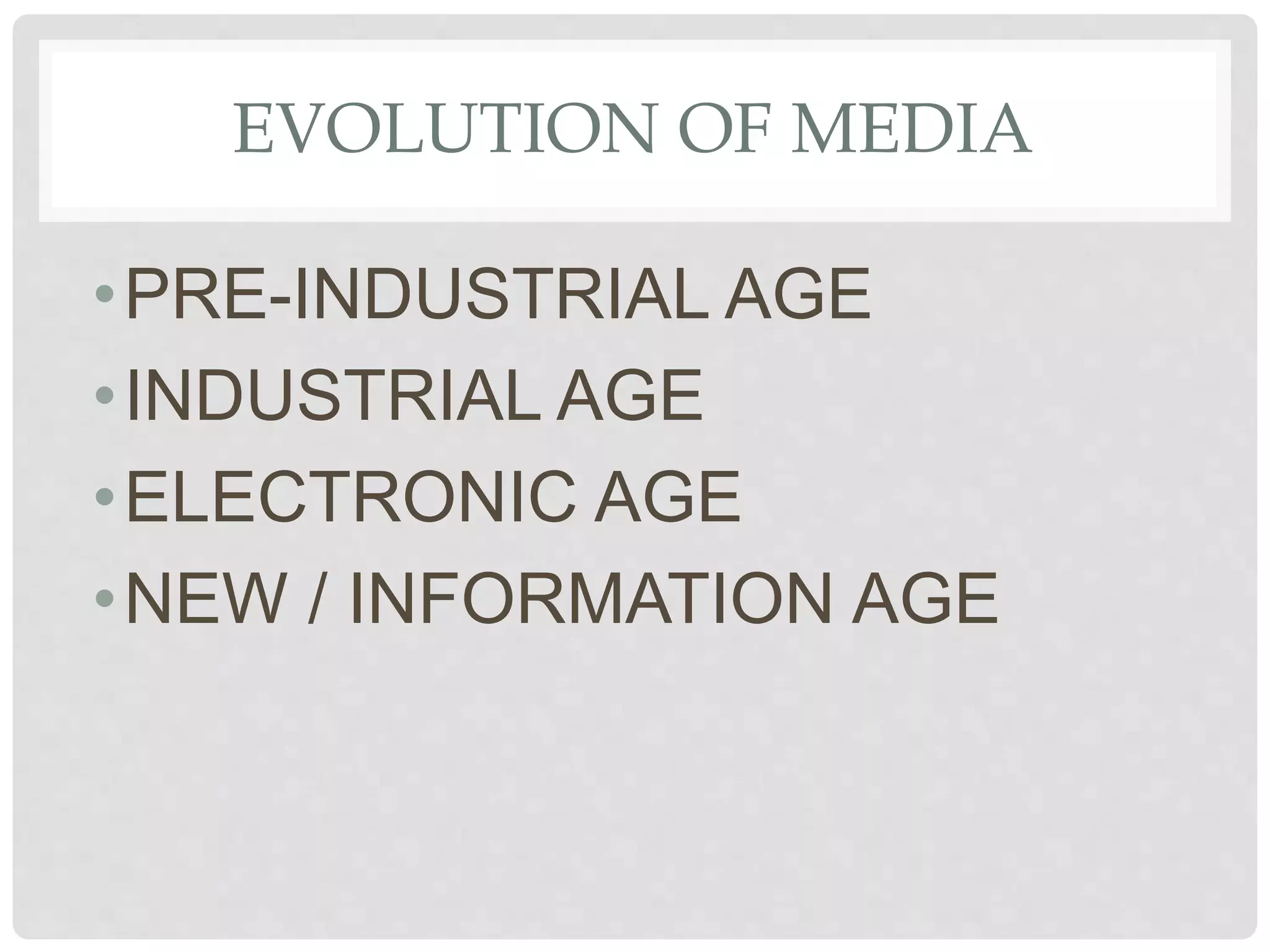 The evolution of traditional to new media | PPTX
