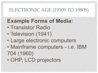 The evolution of traditional to new media | PPTX