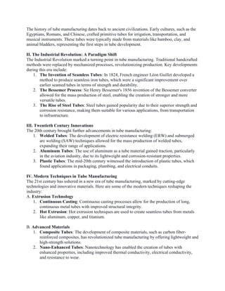 The Evolution of Tube Manufacturing: From Traditional Methods to Modern ...