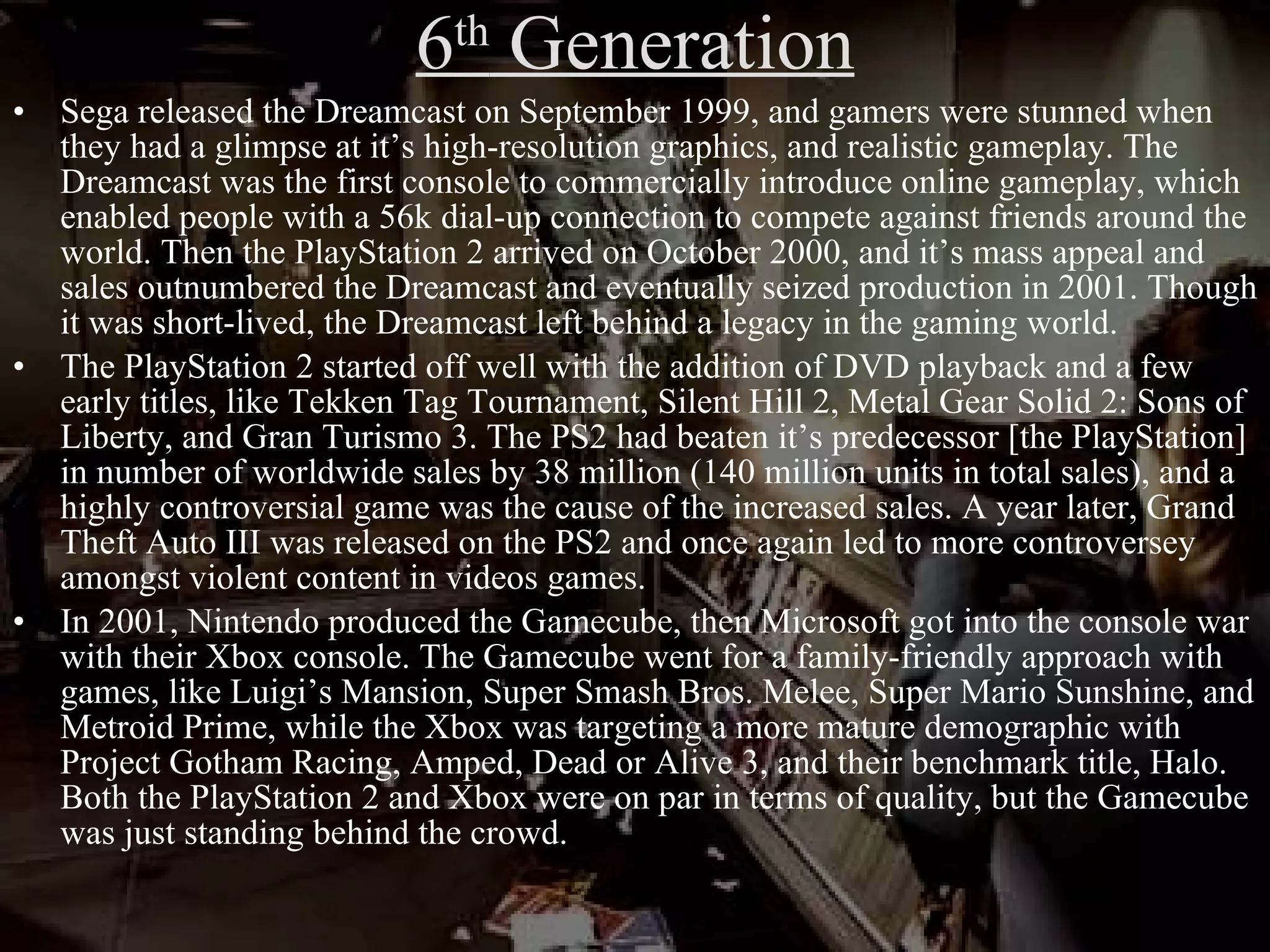 The evolution of video games | PPT