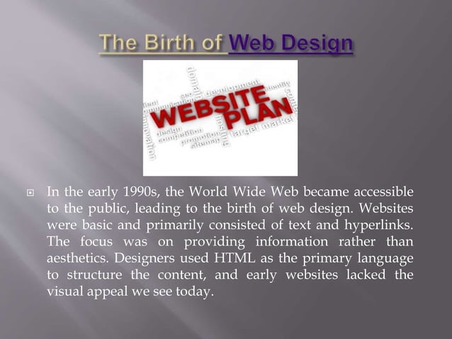 The Evolution of Web Designing From Past to Future Trends.pptx | Web Design and HTML | Internet