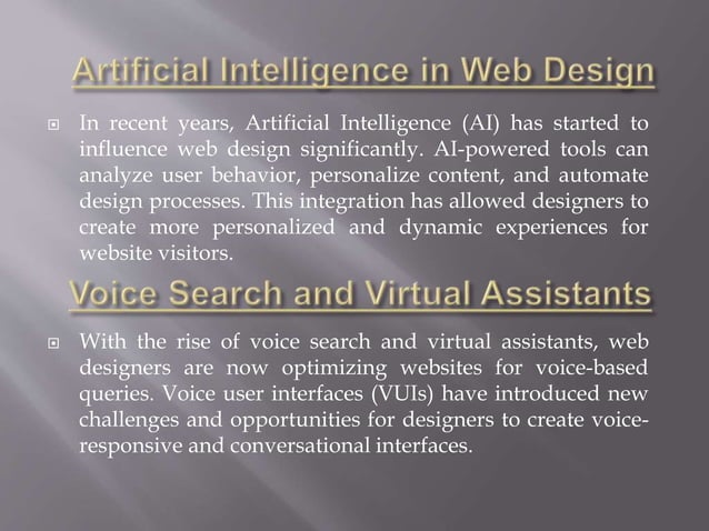 The Evolution of Web Designing From Past to Future Trends.pptx | Web Design and HTML | Internet