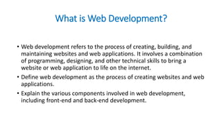 The Evolution of Web Development | PPTX