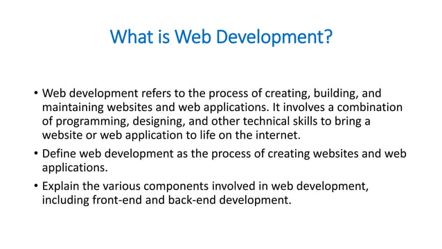 The Evolution of Web Development | PPTX