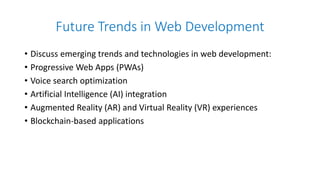 The Evolution of Web Development | PPTX