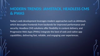 The Evolution of Web Development - Presentation Slides | PPTX