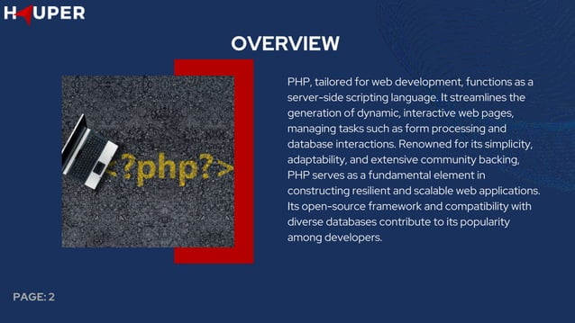 The evolution of web development with PHP: an overview of key features ...