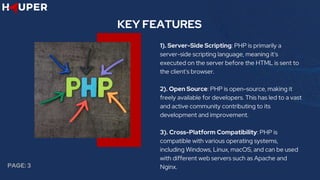 The evolution of web development with PHP: an overview of key features and advantages | PPTX