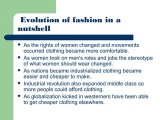 The evolution of western fashion revised | PPT