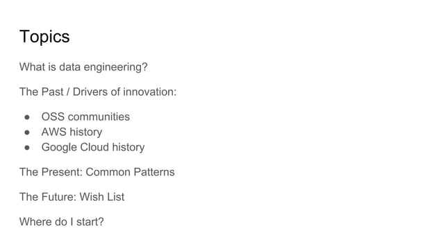 The Evolving Landscape of Data Engineering | PPT