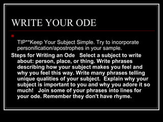 The Evolving Ode | PPT | Desserts and Baking | Food & Drink