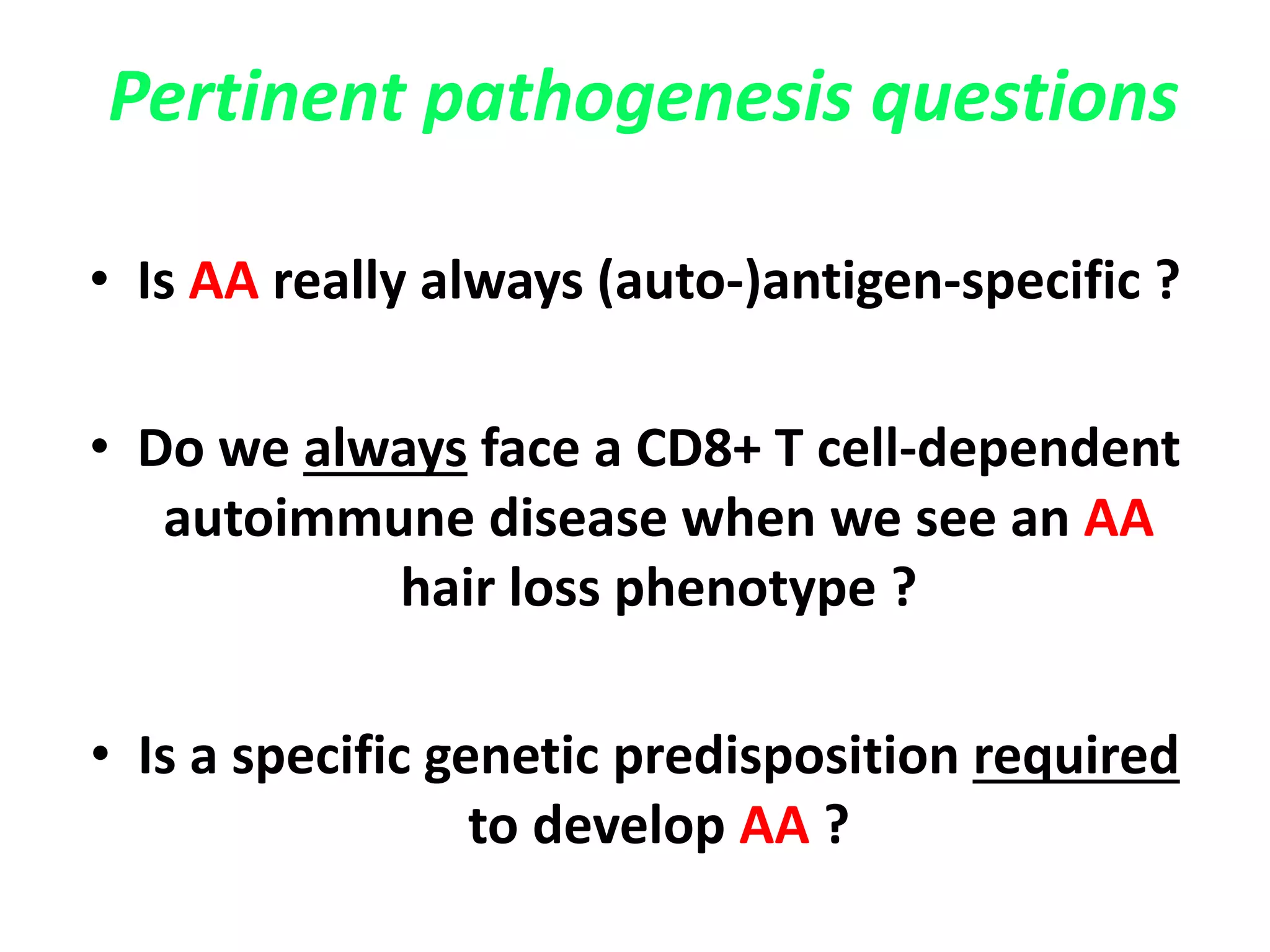 The evolving pathogenesis of alopecia areata and biomarkers of disease ...