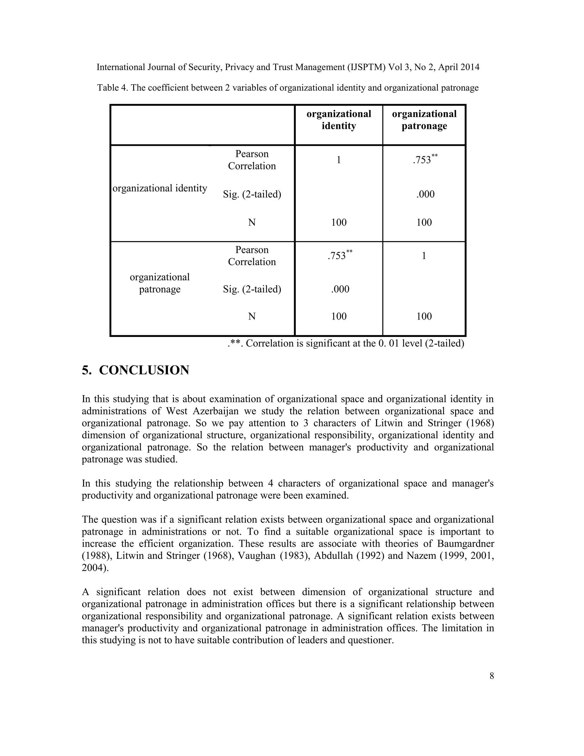 The examination of relation between organizational space and organizational patronage | PDF ...