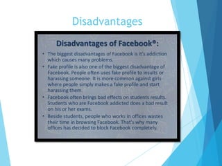 FACEBOOK & ITS EFFECTS | PPTX