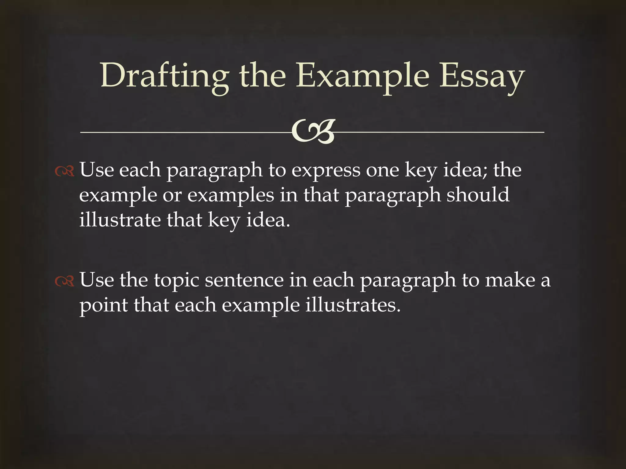 The example essay lecture | PPTX
