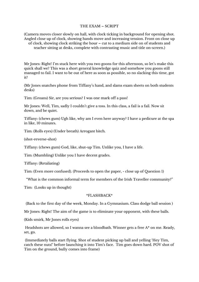 The exam script final (3) | PDF