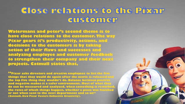 The excellent culture of pixar | PPT