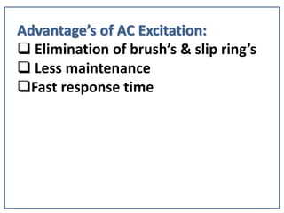 The Excitation system by SAI | PPTX